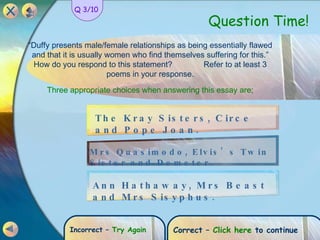 Carolannduffy revision power point | PPT