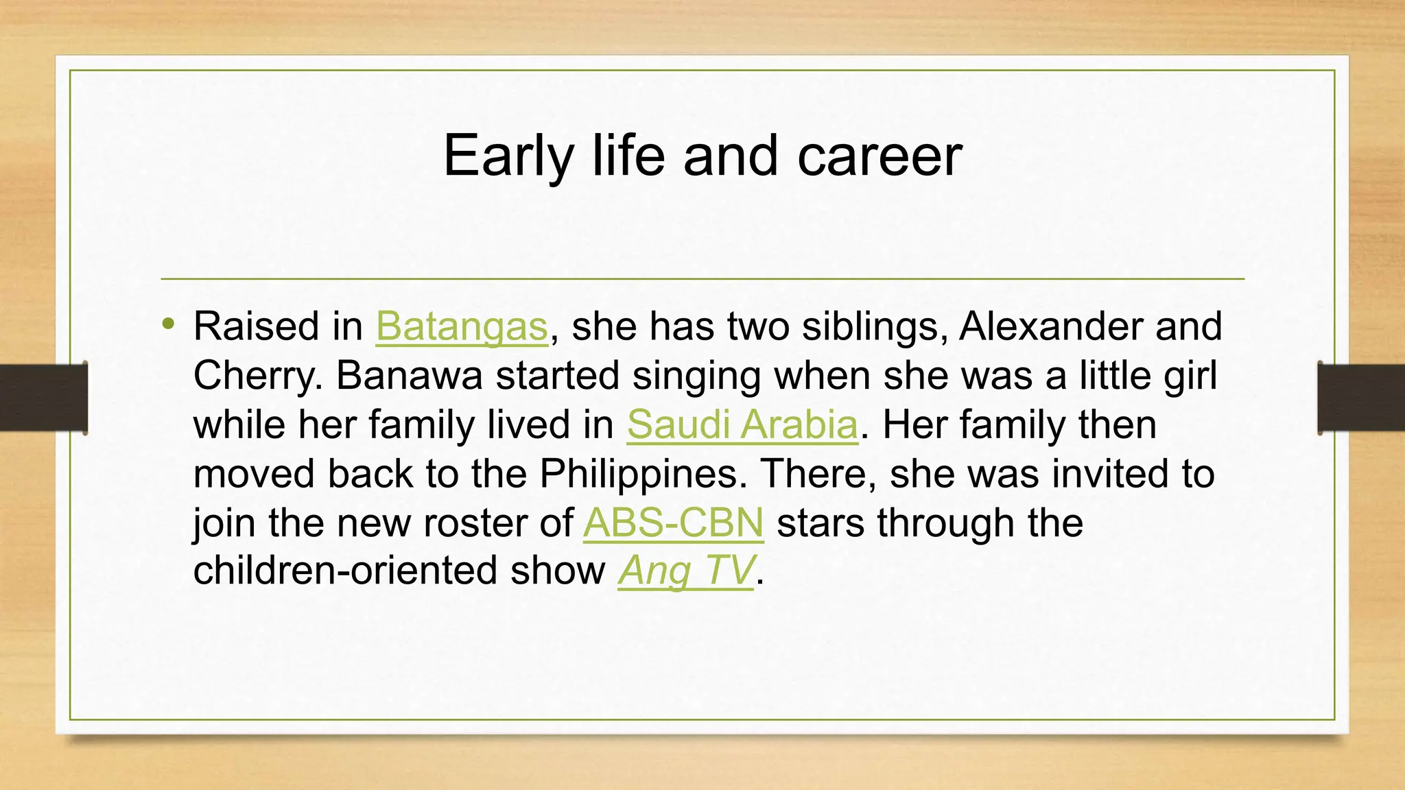 Carol Banawa Biography, Early Life, Career, Filmography.pptx