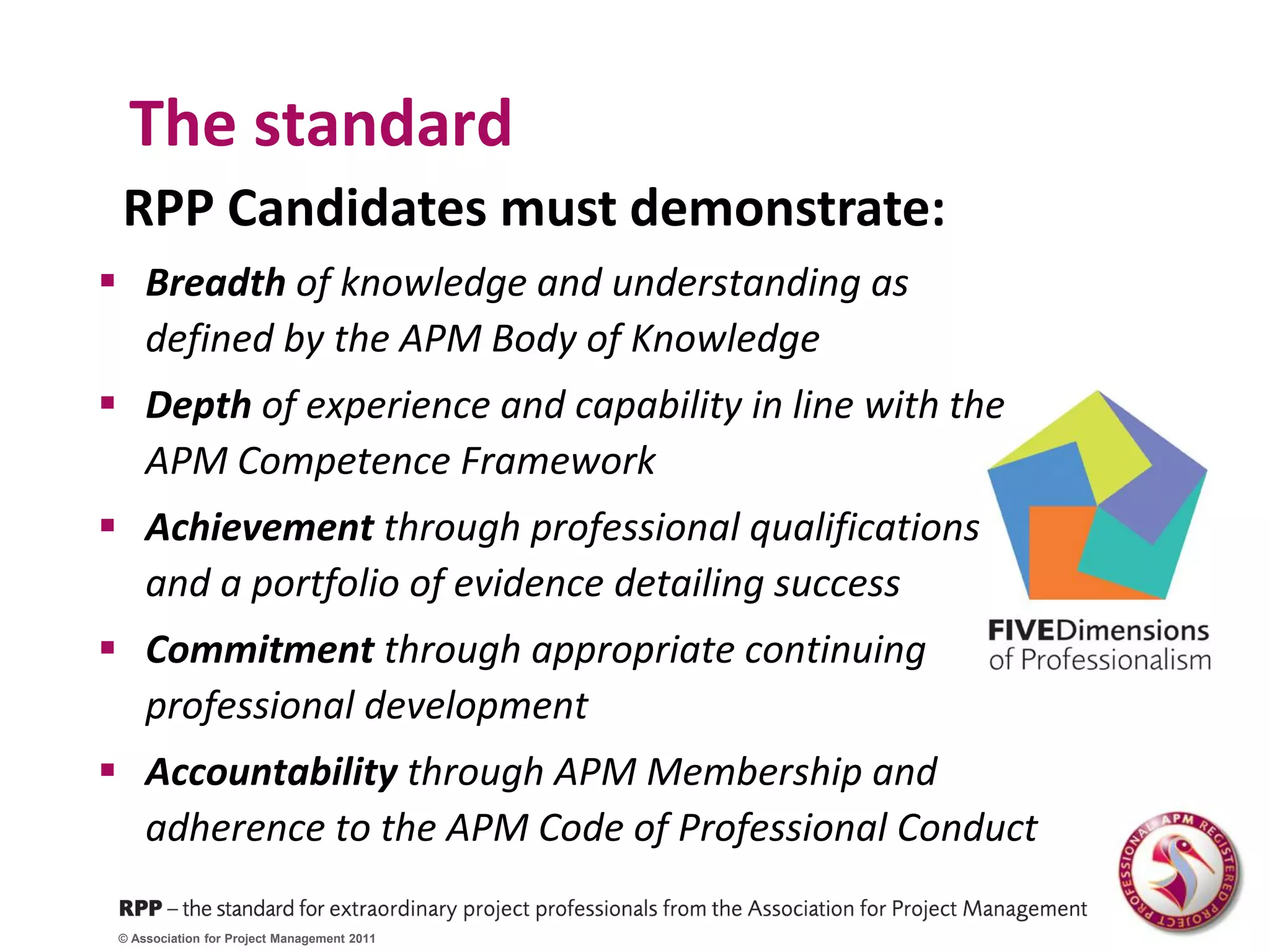Carol Bell APM Registered Project Professional presentation 25th June ...