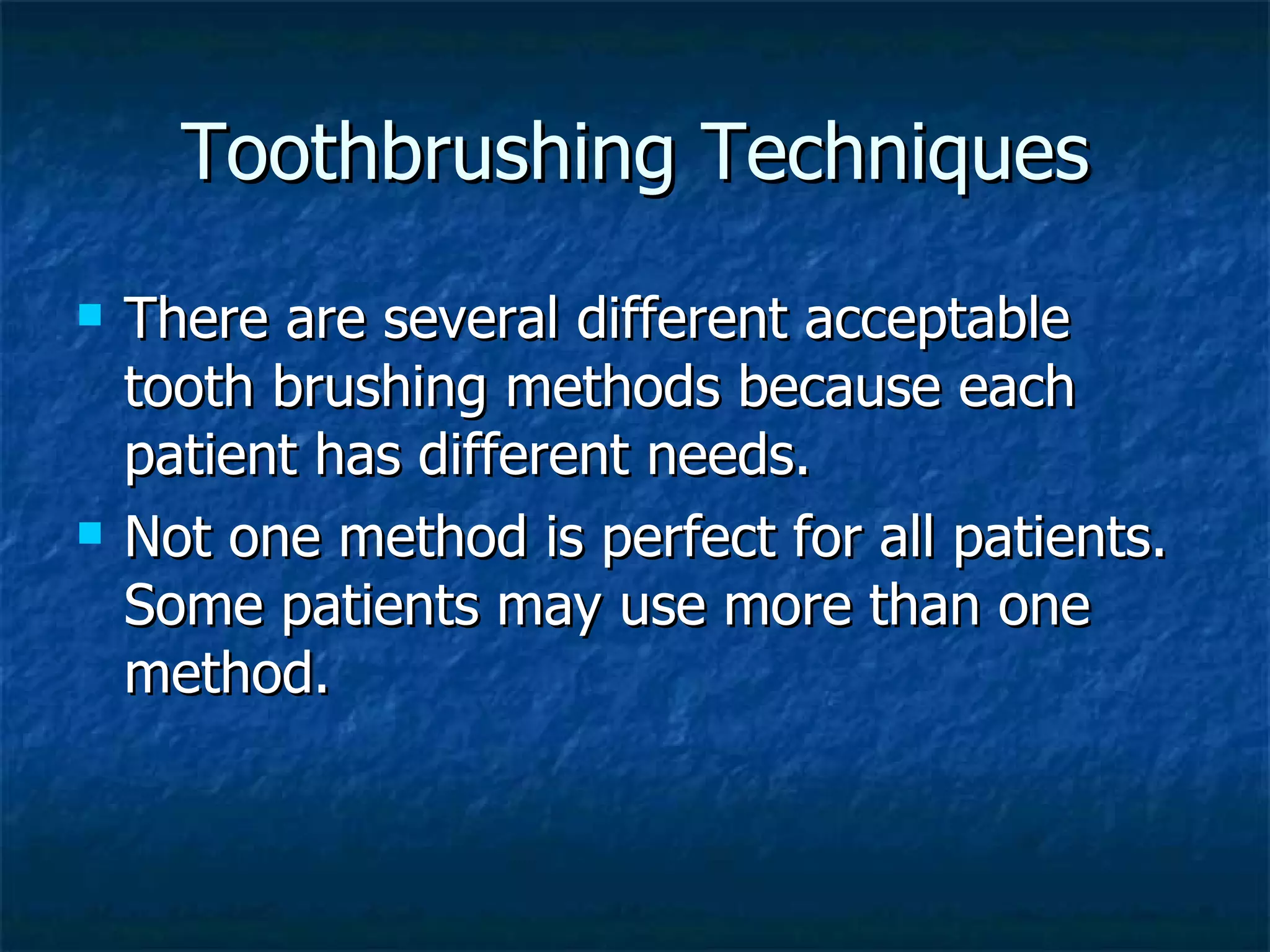 tooth brushing techniques | PPT