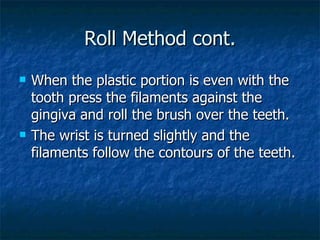 tooth brushing techniques | PPT