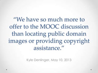 MOOC Panel, Lynn Sutton, Wake Forest University | PPTX