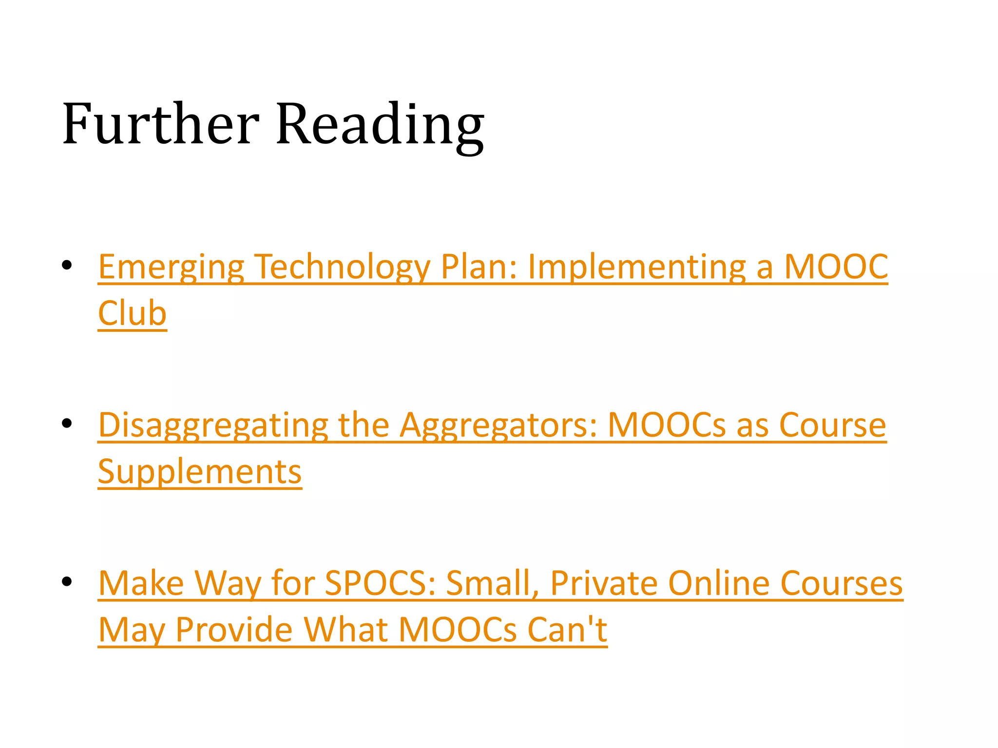 MOOC Panel, Meredith Schwartz, Library Journal | PPT