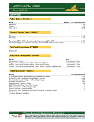 Information about Caroline Virginia | PDF