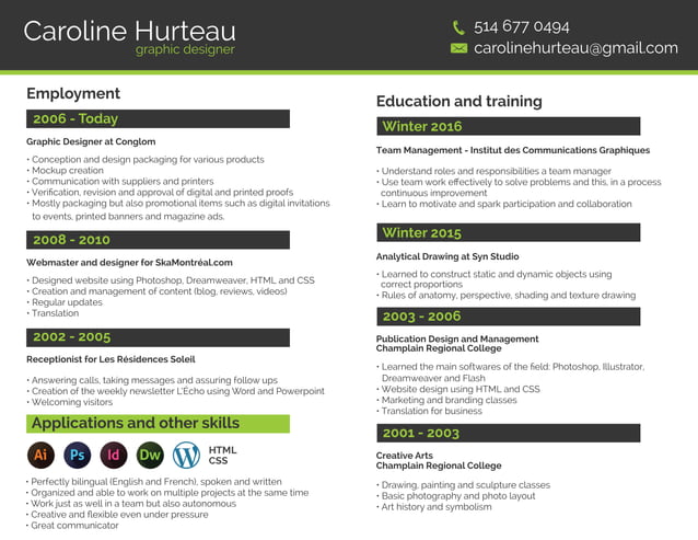 Caroline Hurteau | PDF | Desktop Publishing | Computer Software and ...