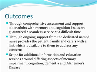 Memory Assessment & Support Clinic | PPT
