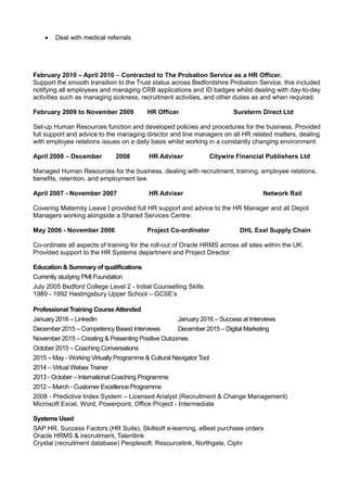 Caroline wright cv - 07-03-16 | DOCX