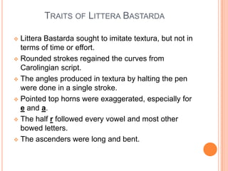 Carolingian and Gothic script | PPTX | Genealogy and Ancestry | Hobbies ...