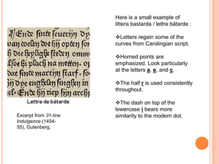 Carolingian and Gothic script | PPTX | Genealogy and Ancestry | Hobbies ...