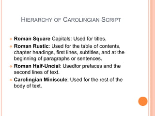 Carolingian and Gothic script | PPTX | Genealogy and Ancestry | Hobbies ...