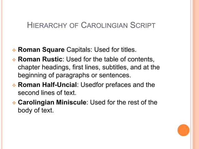 Carolingian and Gothic script | PPTX | Genealogy and Ancestry | Hobbies ...