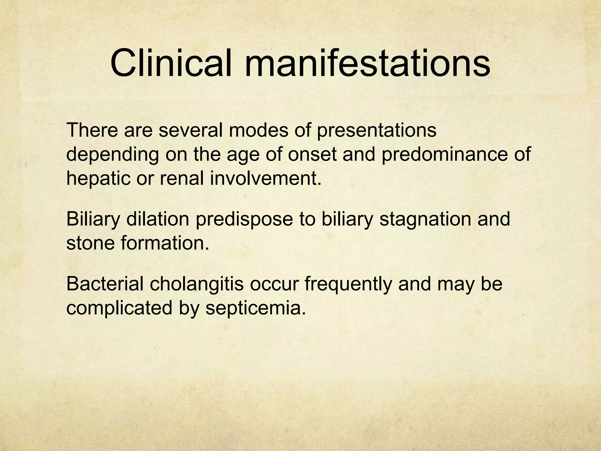Caroli syndrome | PPTX