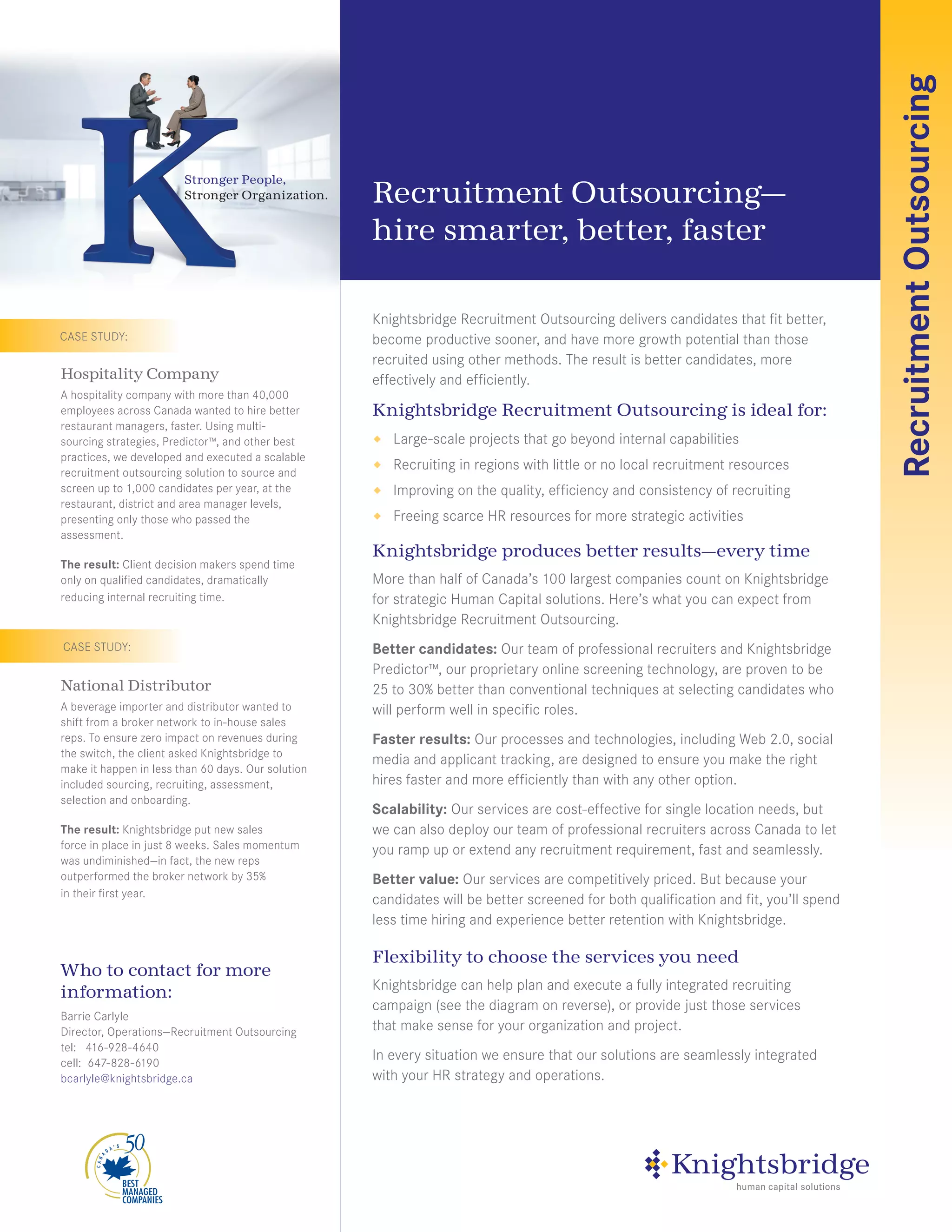 Knightsbridge Recruitment Outsourcing | PDF