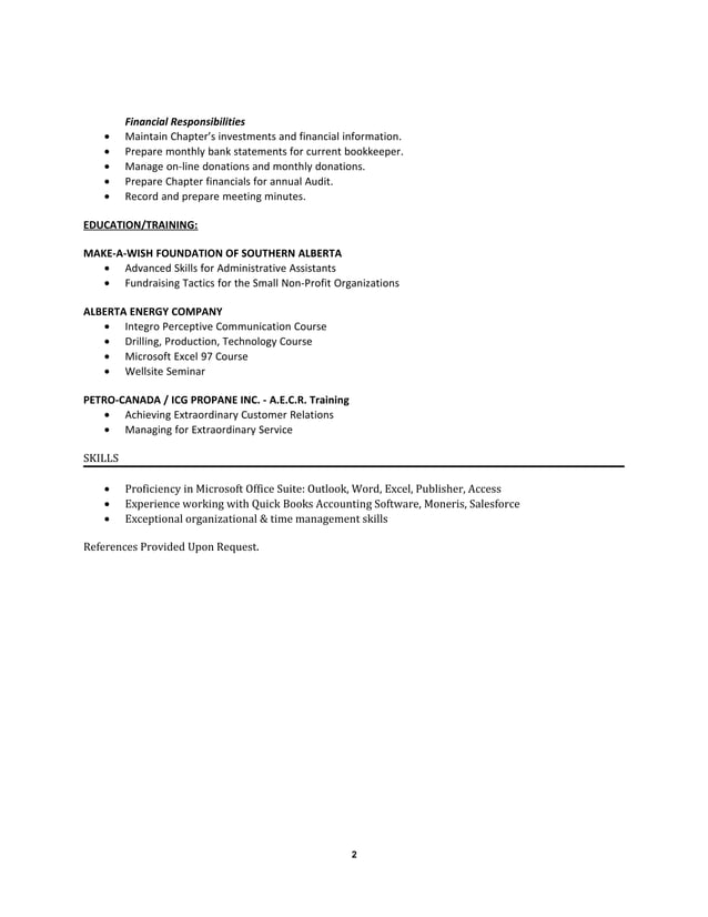 Carolyn Gorrill resume 2015 | DOC | Non-Profit Organizations | Industries