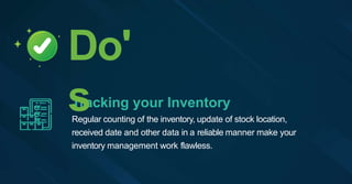 Inventory Management Do's & Don'ts | PPT | Free Download