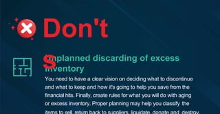 Inventory Management Do's & Don'ts | PPT | Free Download