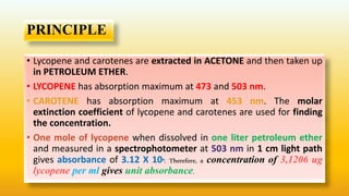 carotene and lycopene estimation.pptx