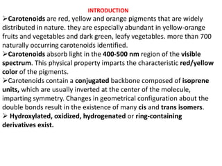 Carotenoids | PPTX