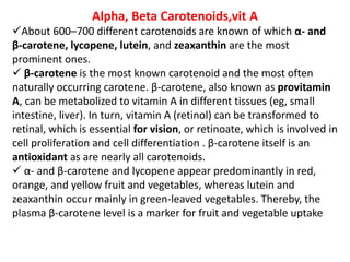Carotenoids | PPTX