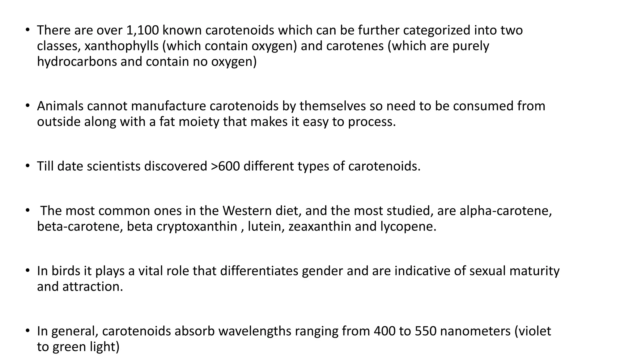 Carotenoids and its types Ppt SlideShare | PPTX