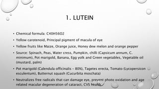 Carotenoids as Nutraceuticals | PPT