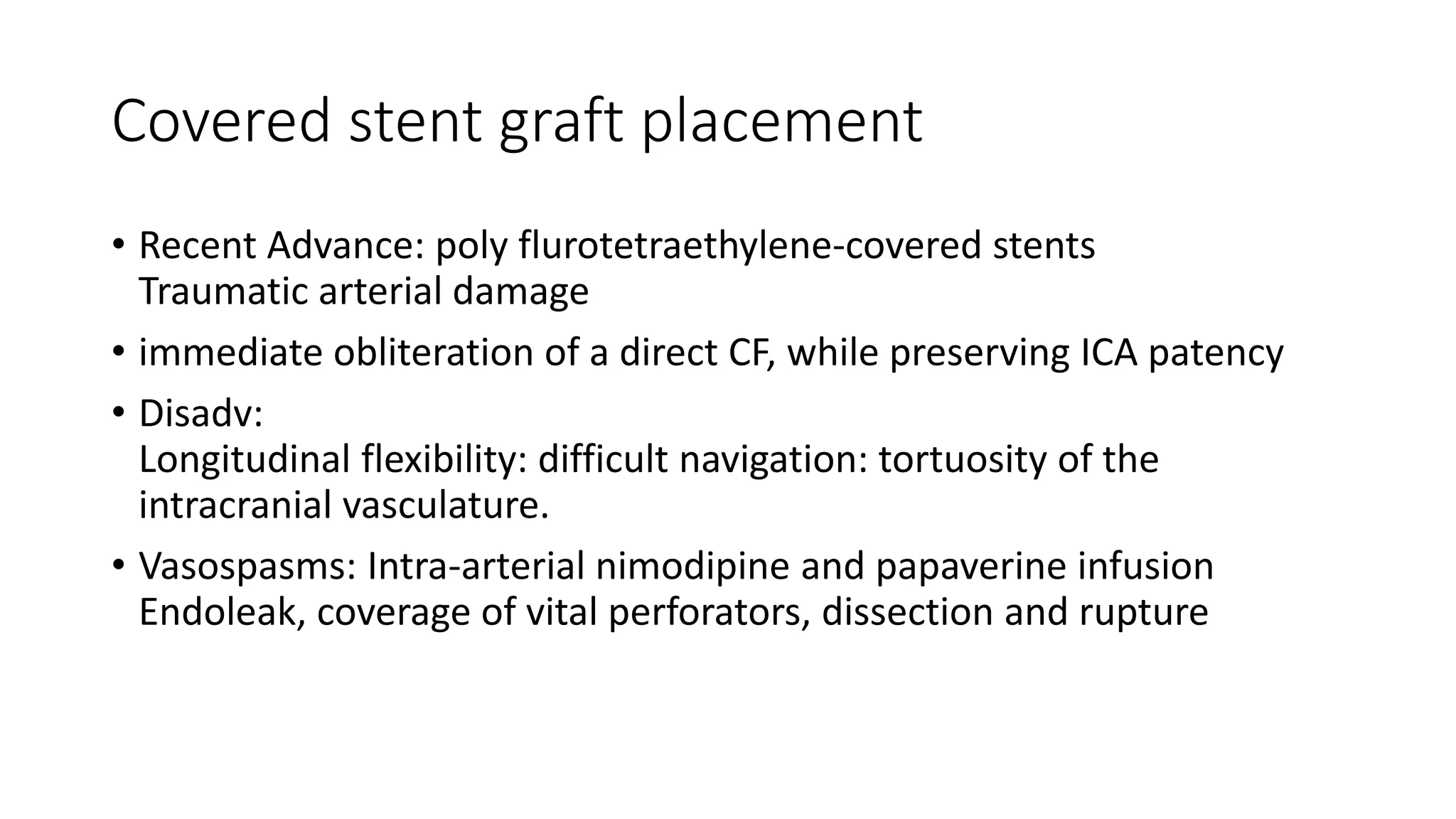 Carotico-cavernous fistula Presentation. | PPTX