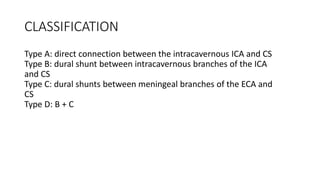 Carotico-cavernous fistula Presentation. | PPTX