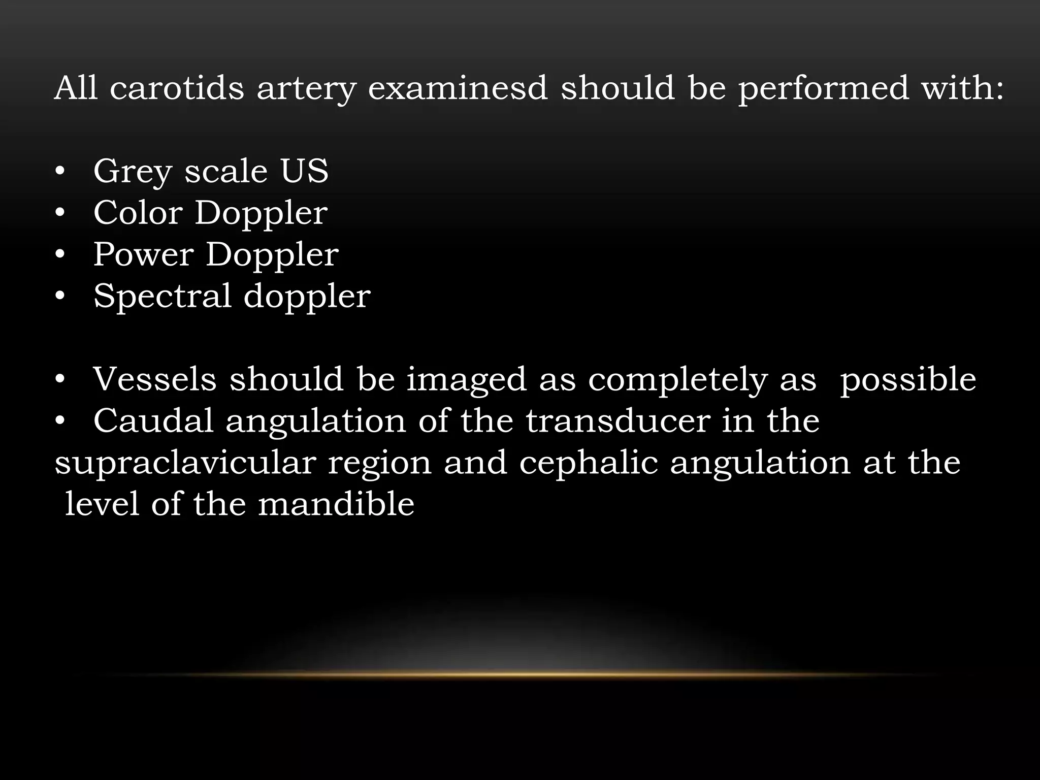 CAROTID DOPPLER STUDY | PPTX