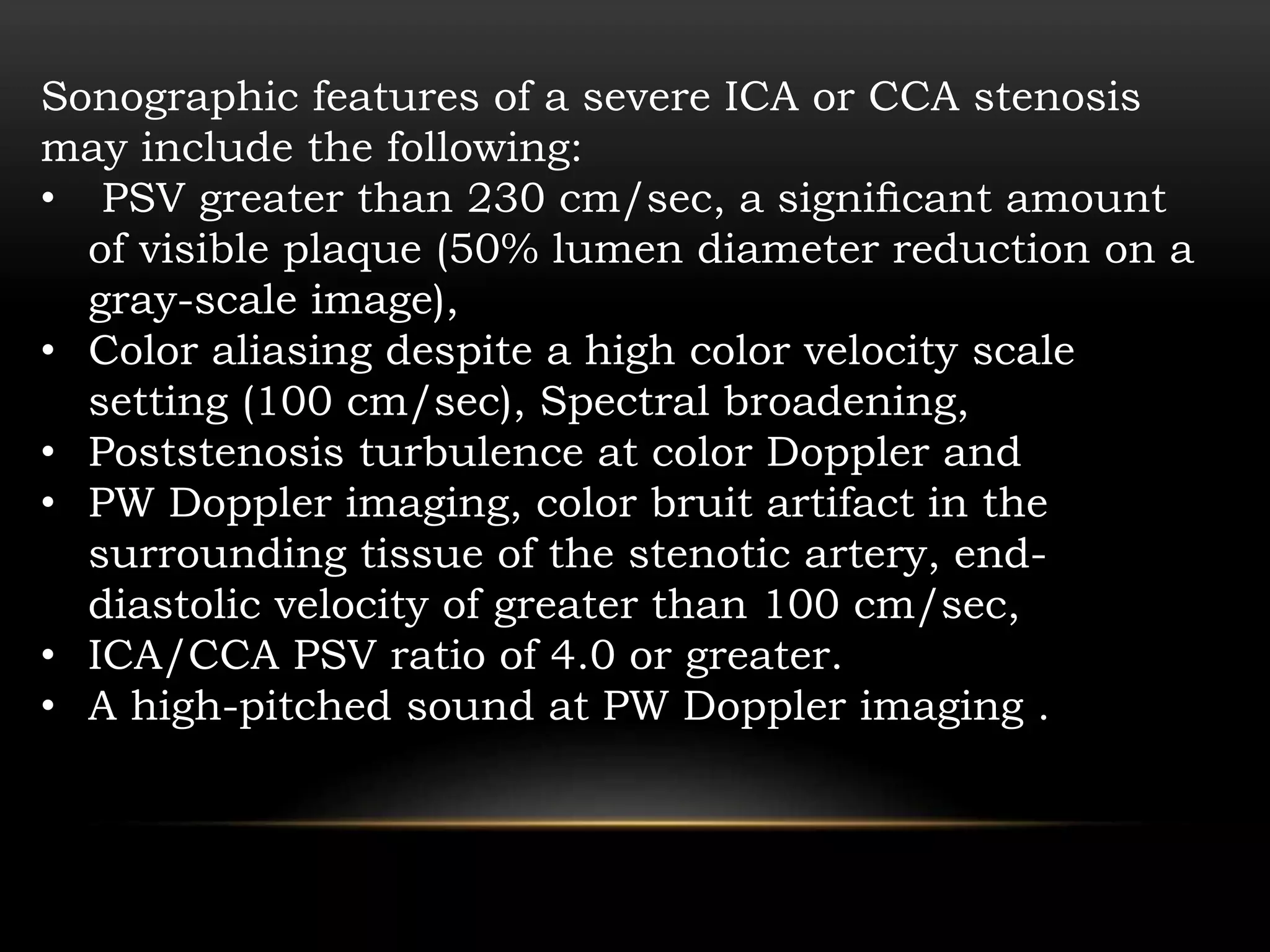 CAROTID DOPPLER STUDY | PPTX