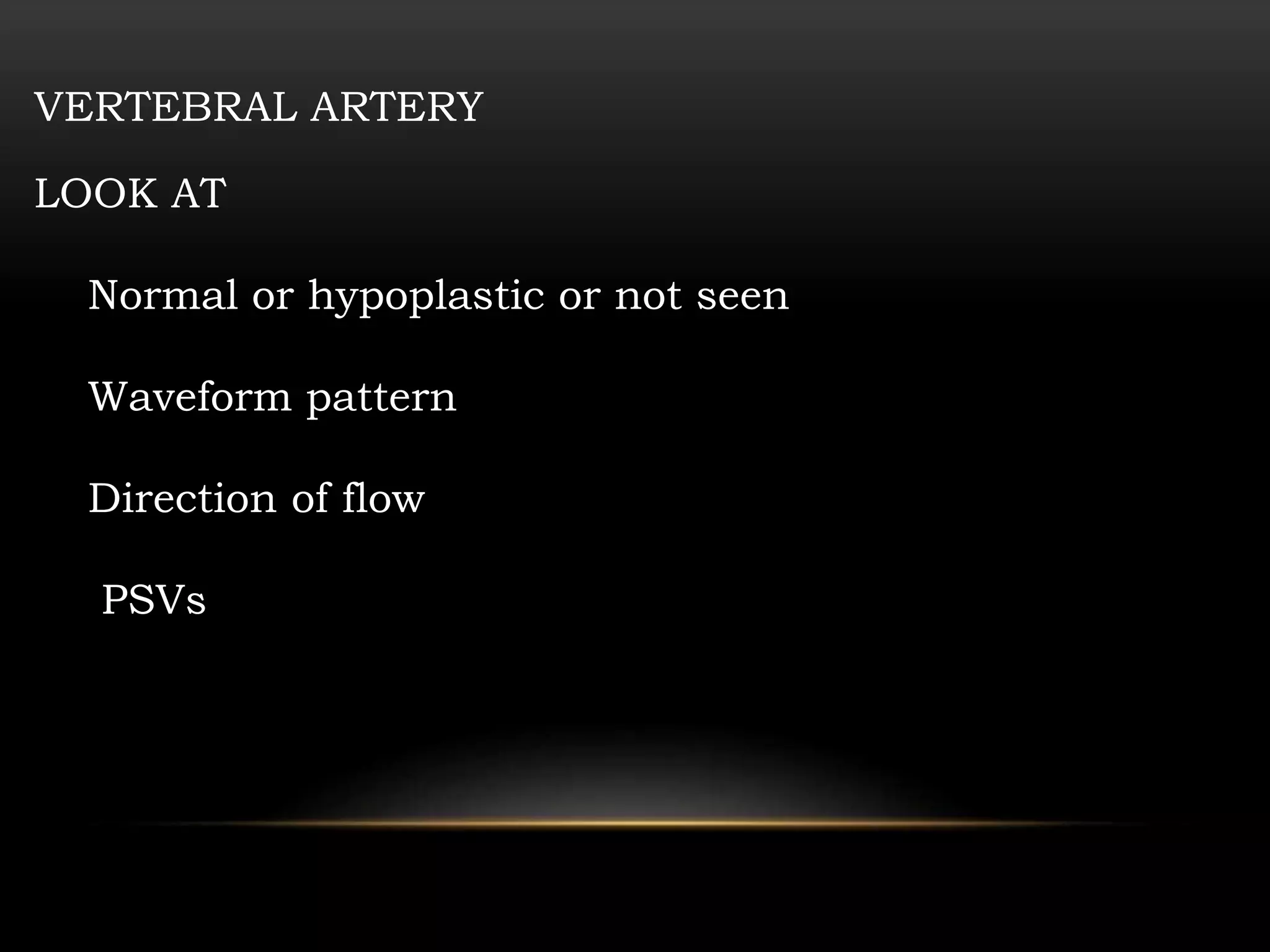 CAROTID DOPPLER STUDY | PPTX