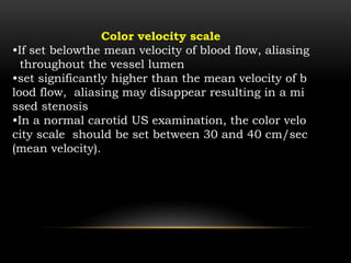 CAROTID DOPPLER STUDY | PPTX