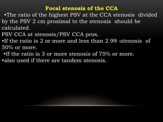 CAROTID DOPPLER STUDY | PPTX