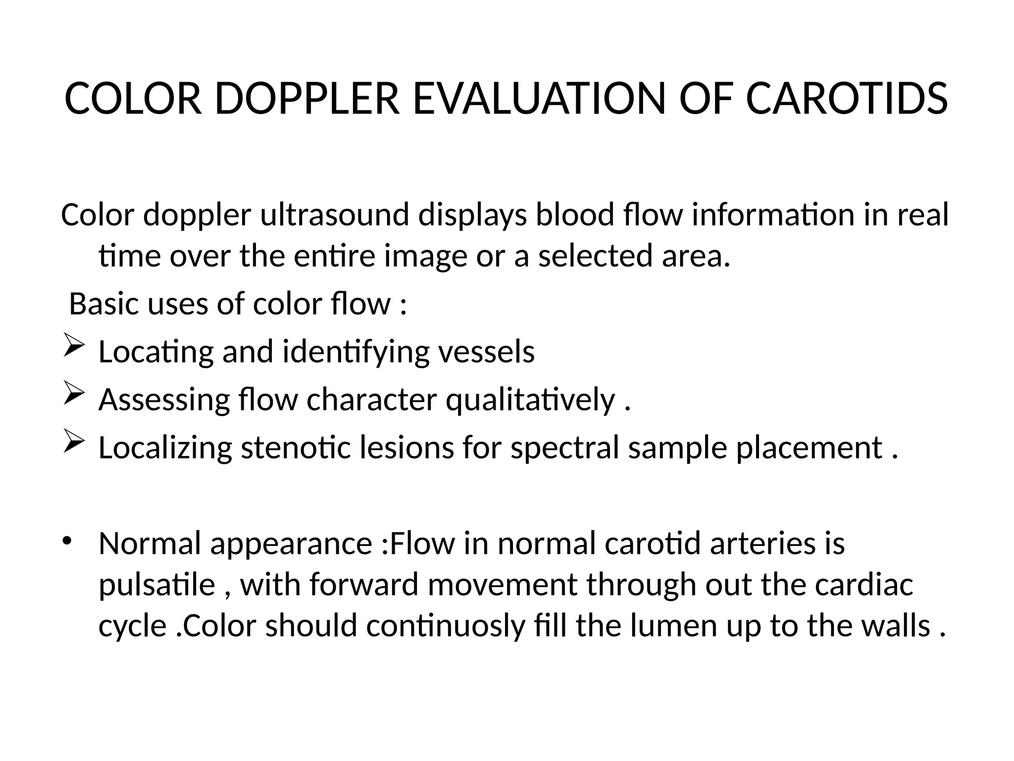 carotid and vertebral doppler in a CVA patient .pptx