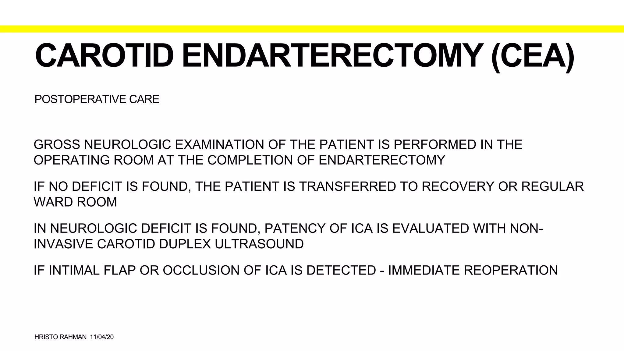 Carotid artery disease | PPTX