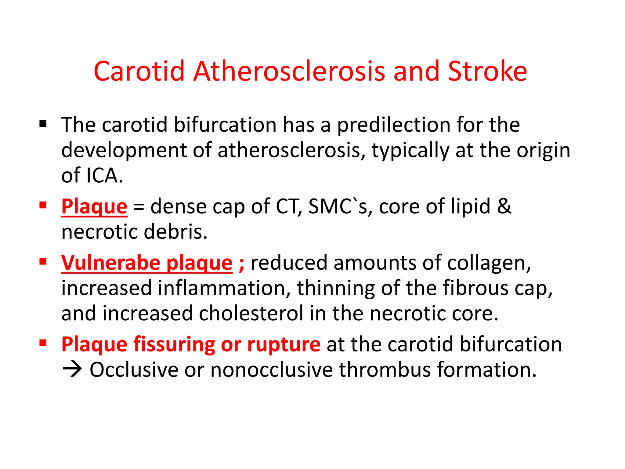 Carotid artery diseases and carotid stenting | PPTX