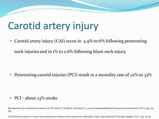 Carotid artery injuries, Joel Arudchelvam, SLSC 2022.pptx