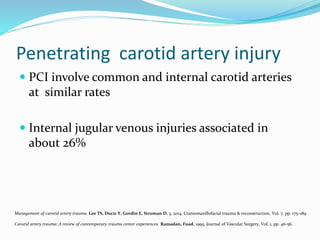 Carotid artery injuries, Joel Arudchelvam, SLSC 2022.pptx