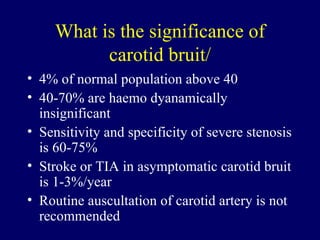 Carotid artery stenosis | PPT