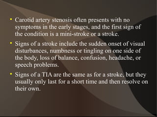 Carotid artery stenosis | PPT