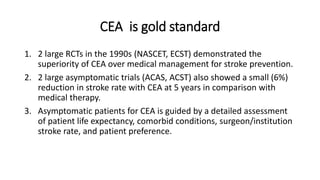 Carotid artery stenosis | PPTX