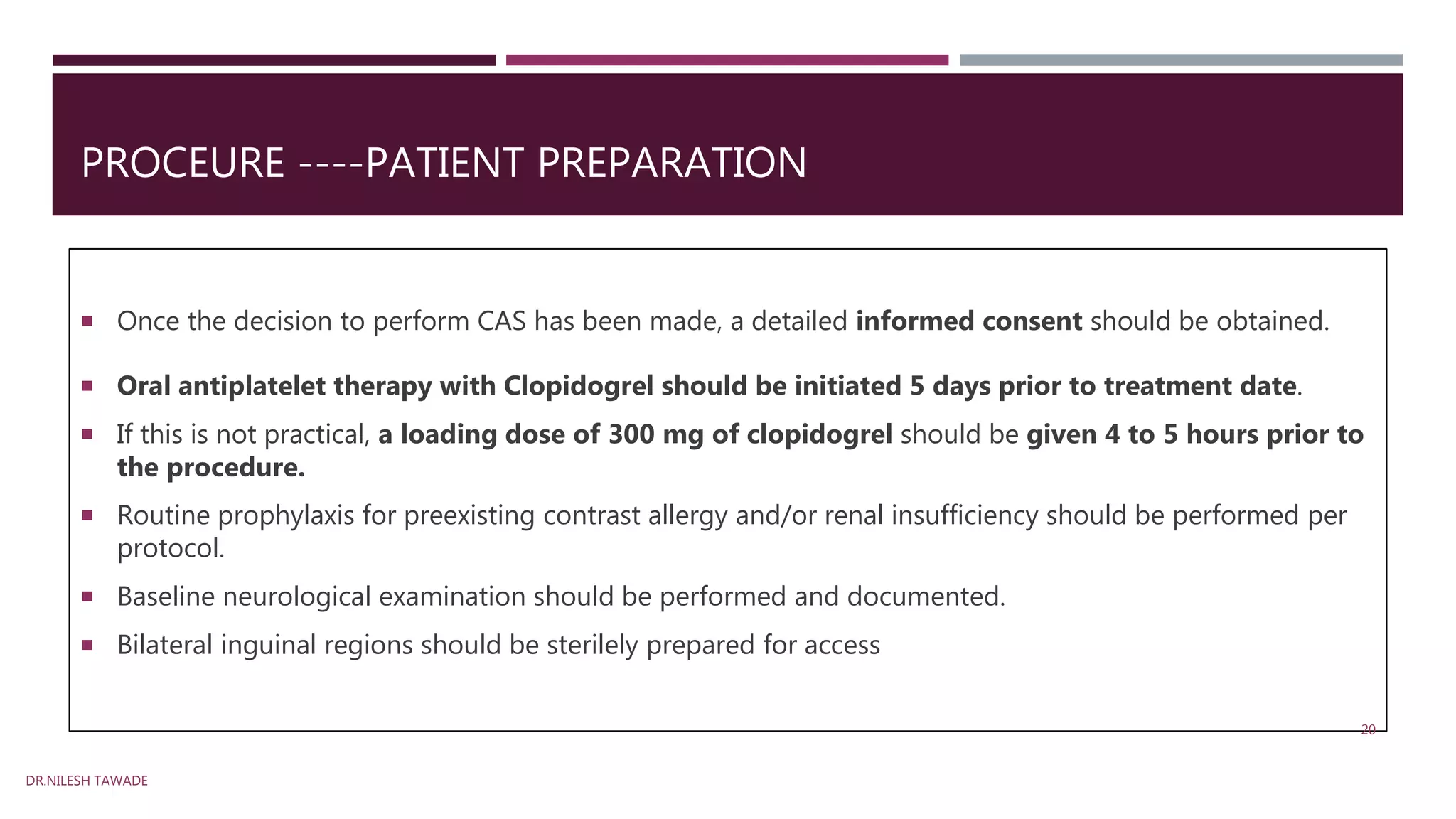 Carotid artery stenting basics | PPTX