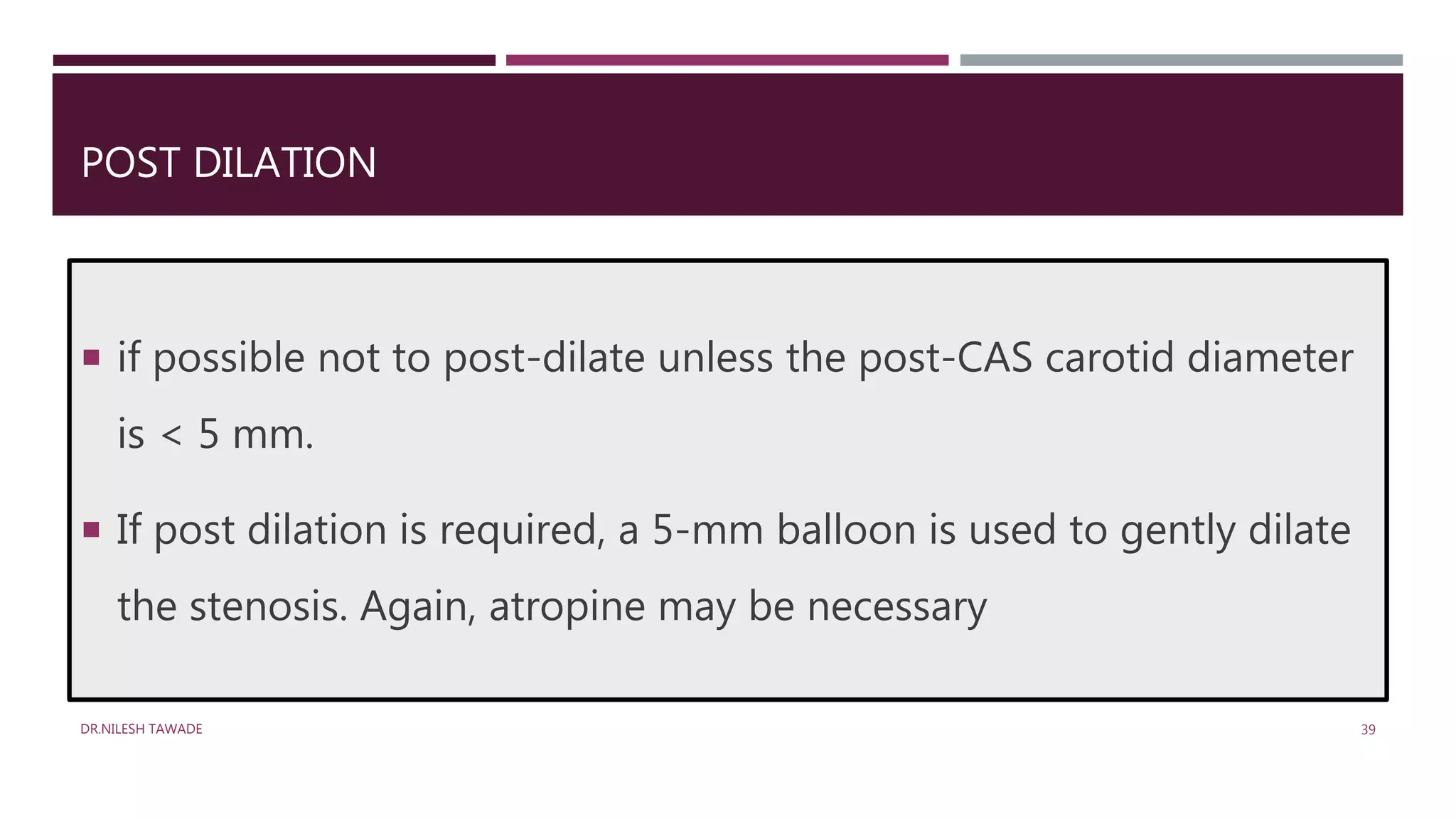 Carotid artery stenting basics | PPTX