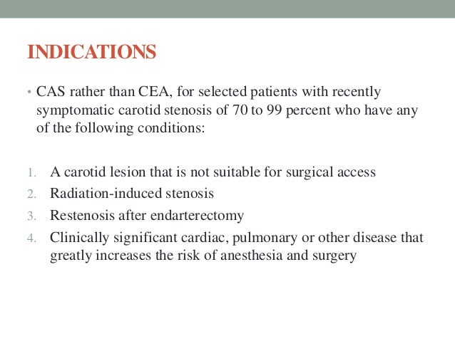 Carotid artery stenting – an update on atherosclerotic