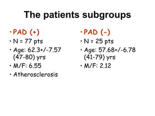 Carotid atherosclerosis in patients with PAD | PPT