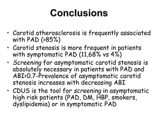 Carotid atherosclerosis in patients with PAD | PPT