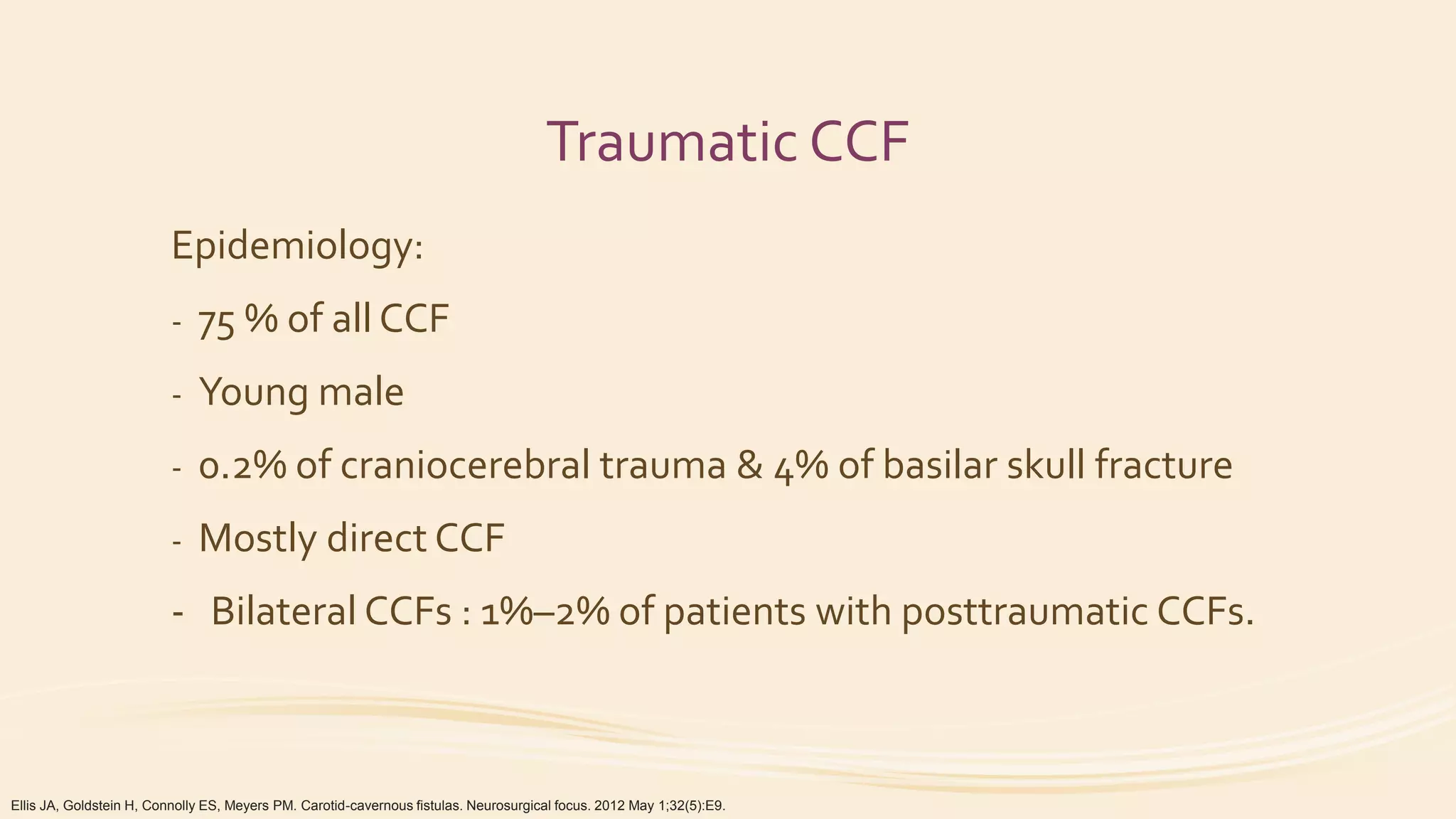 Carotid Cavernous Fistula | PPTX