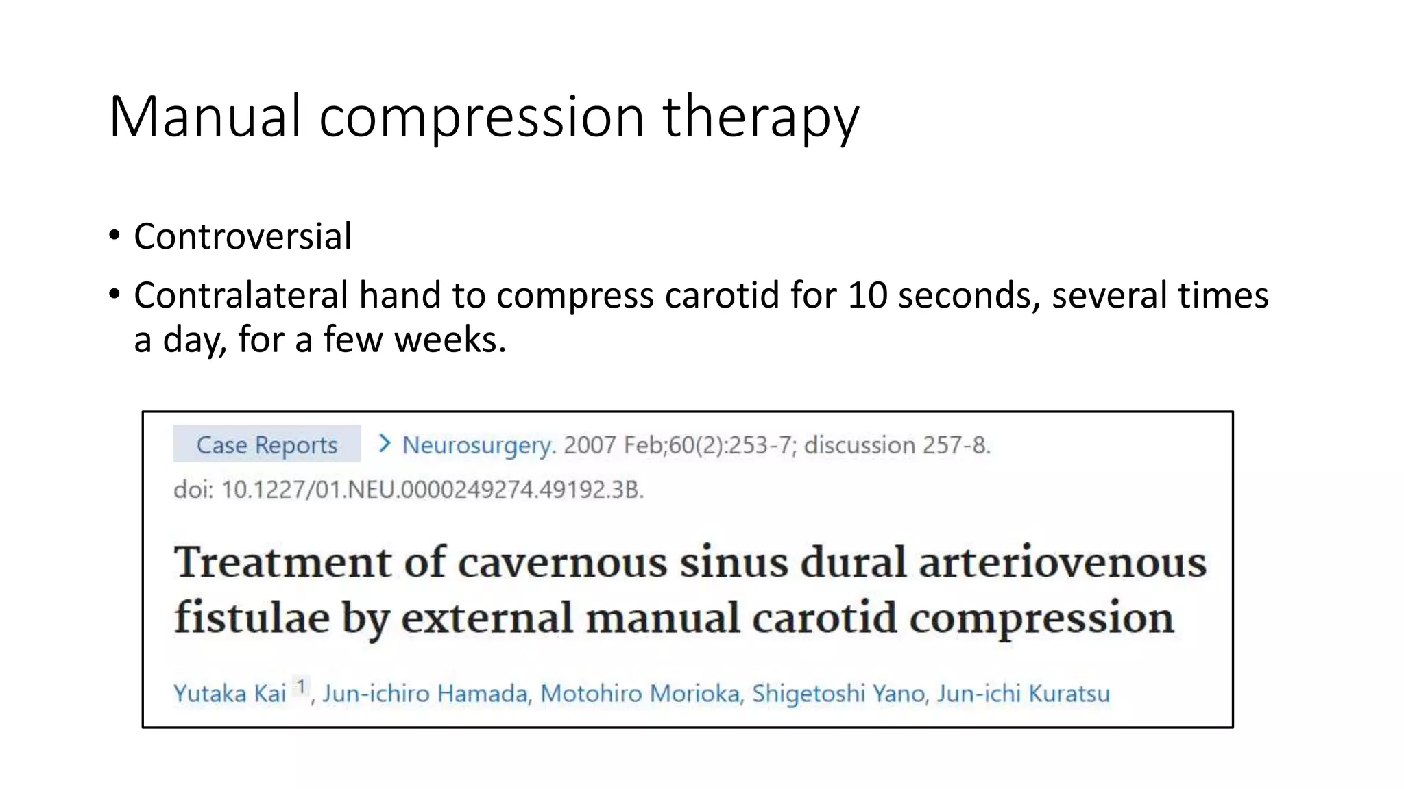 Carotid Cavernous Fistulas | PPTX
