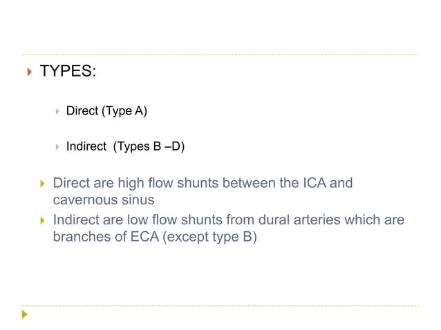 Carotid Cavernous Fistula | PPTX | First Aid | Injuries