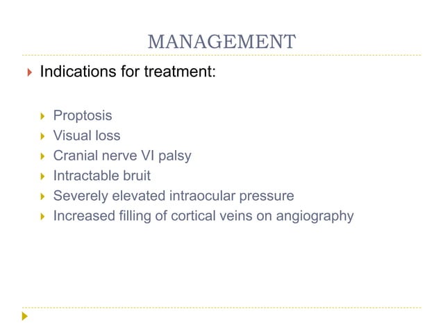 Carotid Cavernous Fistula | PPTX | First Aid | Injuries