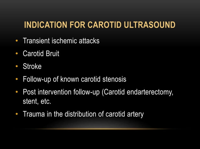 Carotid doppler Ultrasound | PPTX